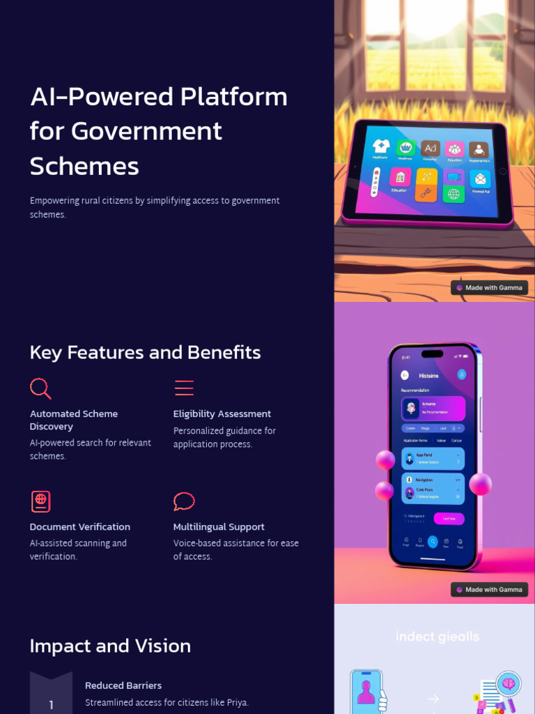 AI Powered Platform For Government Schemes | PDF