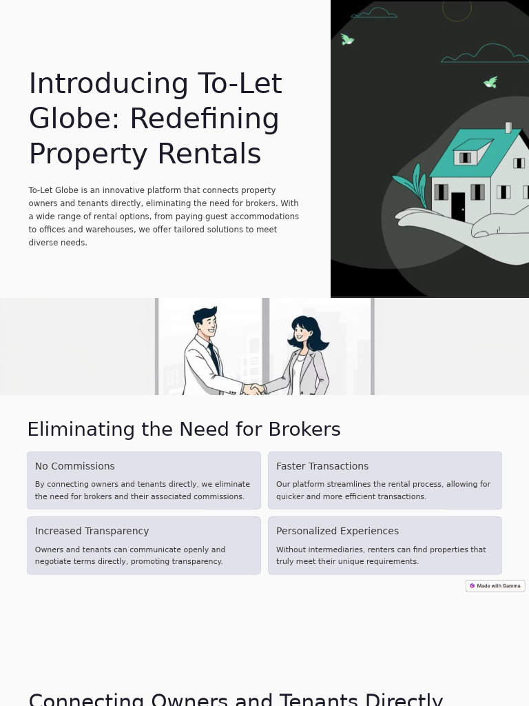 Introducing To Let Globe Redefining Property Rentals | PDF | Warehouse ...