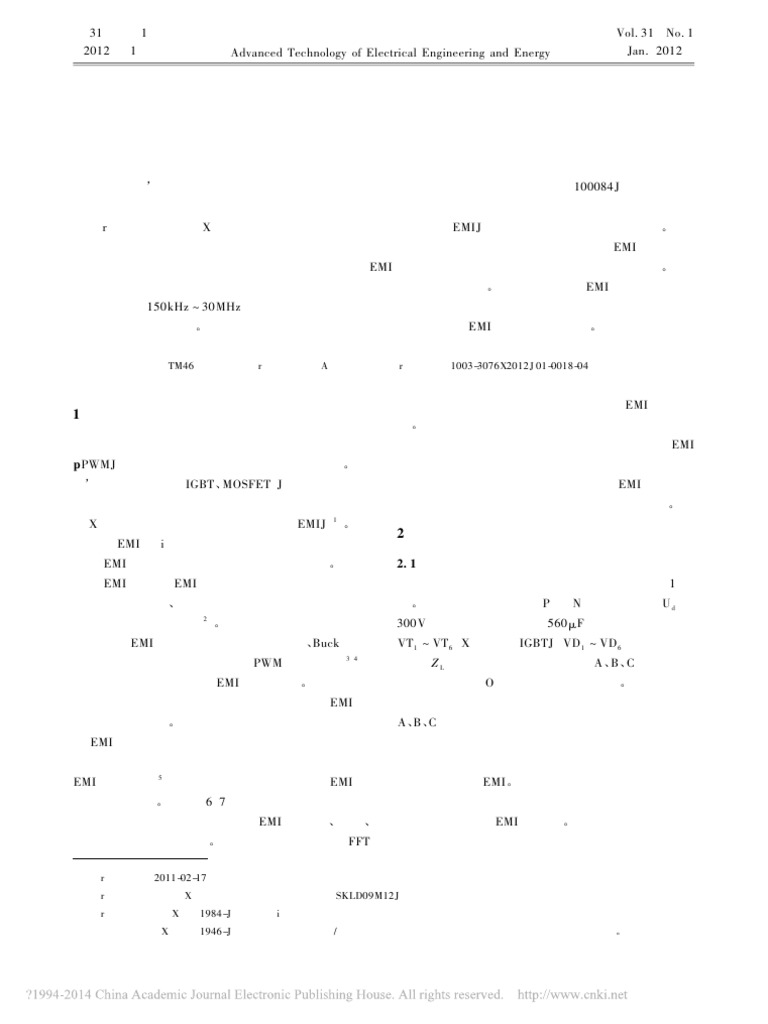 Modeling and Analysis of Common Mode Conducted EMI in Three Phase ...