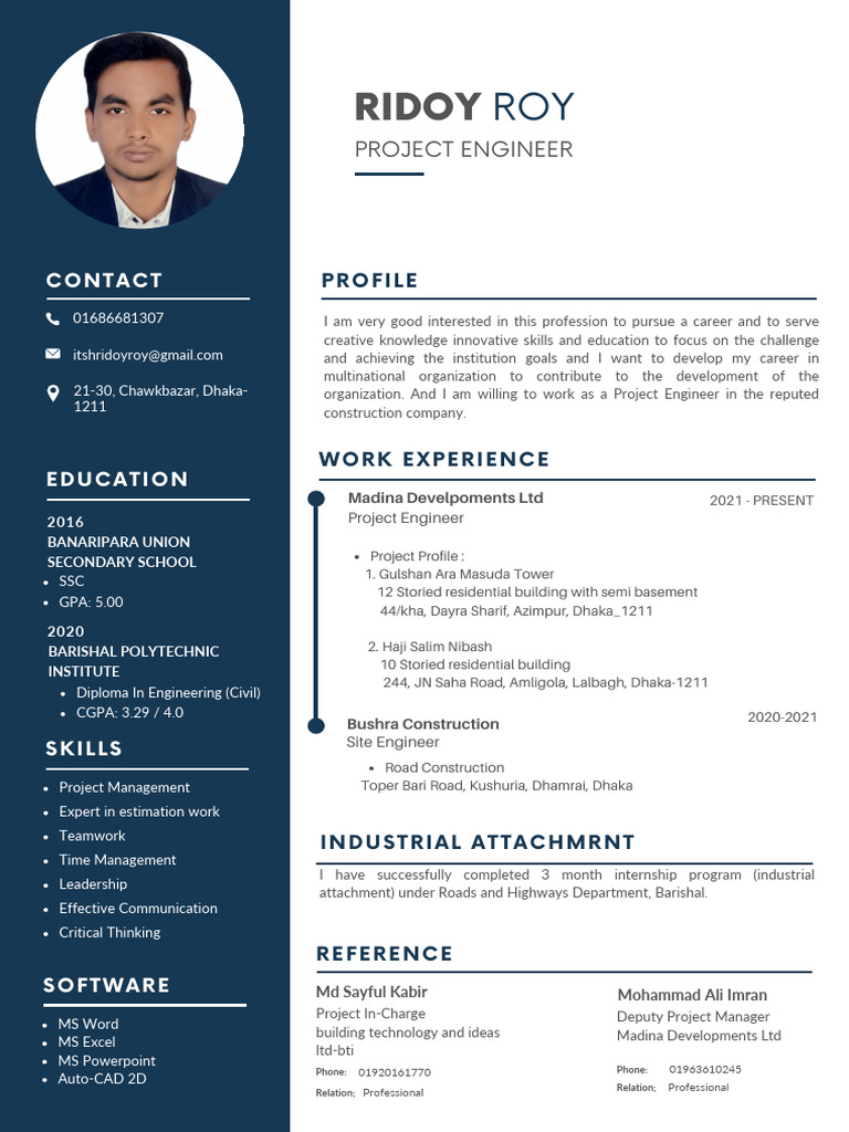 Ridoy Roy CV (Professional) | PDF | Engineering | Business
