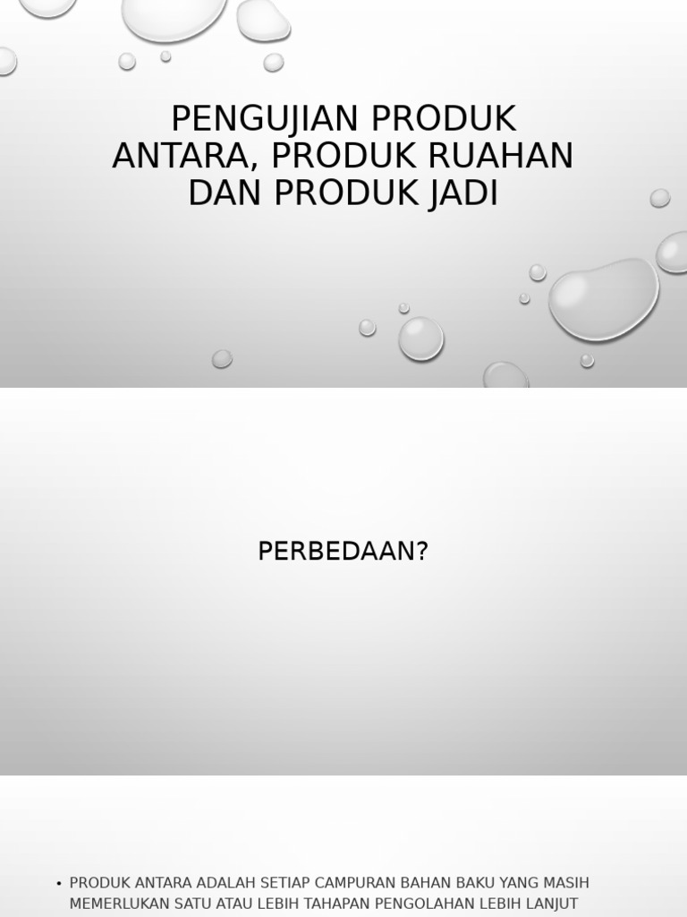 Perbedaan Produk Antara dan Ruahan | PDF