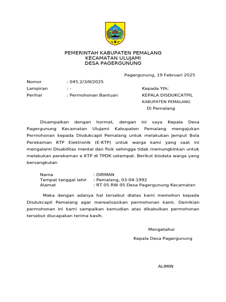 Permohonan Capil | PDF