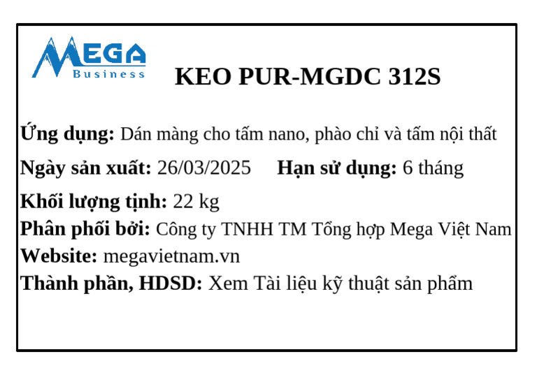 Label KEO MGDC 312S | PDF