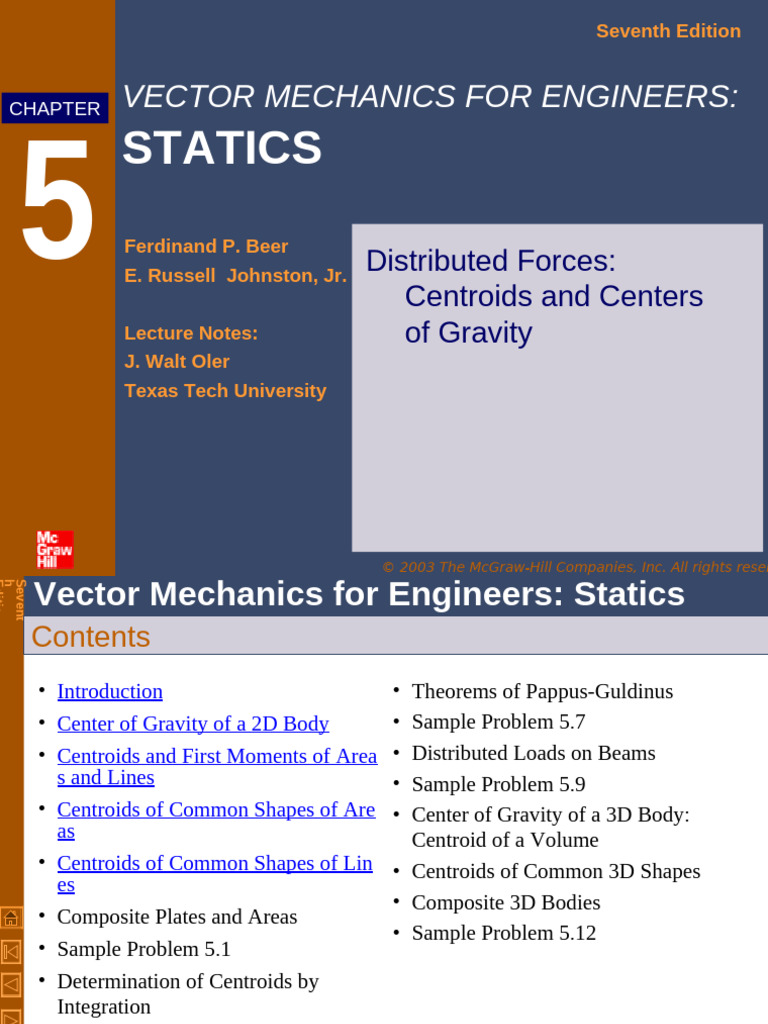 Chapt05 Lecture Updated | PDF | Area | Force