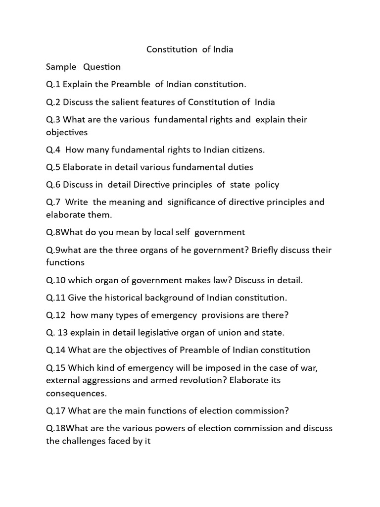 Constitution of India | PDF