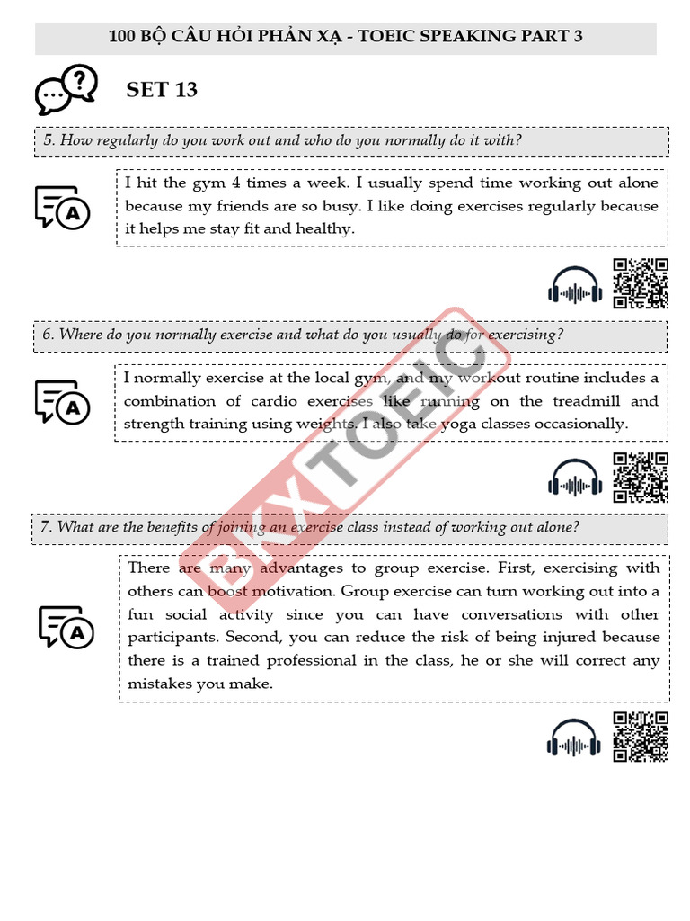 Speaking (Sports) 2 | PDF