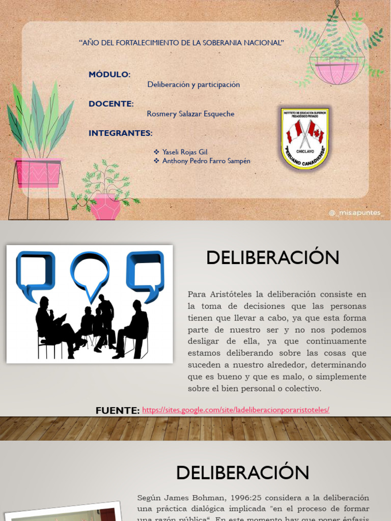 Deliberación y Participación Ciudadana | PDF | Ciencias del comportamiento