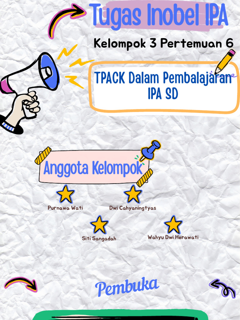 Kelompok 3 - TPACK Dalam Pembelajaran IPA | PDF