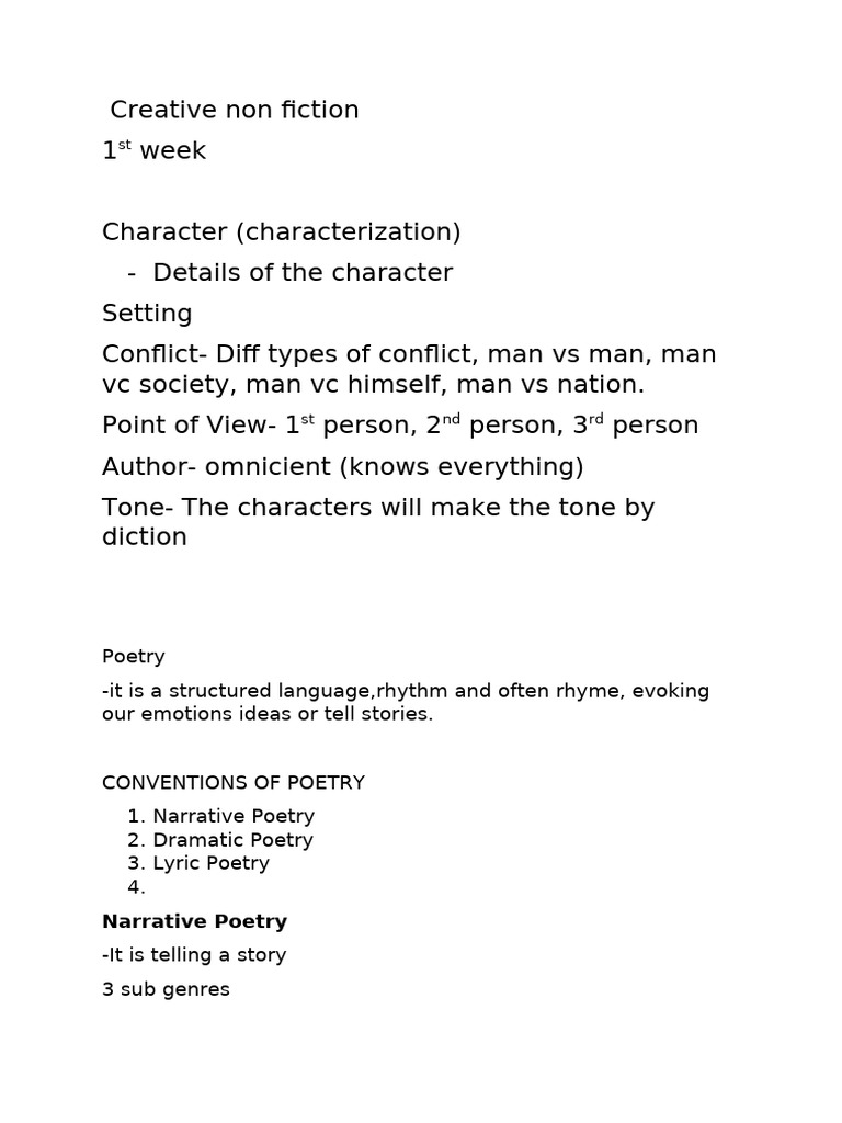 Creative Non Fiction Legit | PDF | Poetry | Phonaesthetics