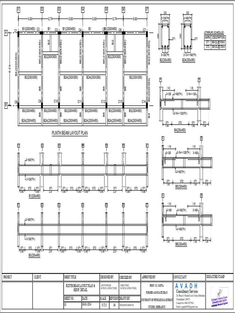 NON RESIDENTIAL BUILDING PWD COLUMN, FOOTING & BEAM DETAIL (30.01.2024 ...