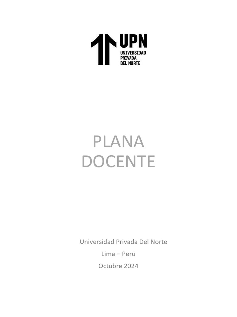 Plana Docente | PDF | Perú | Universidad