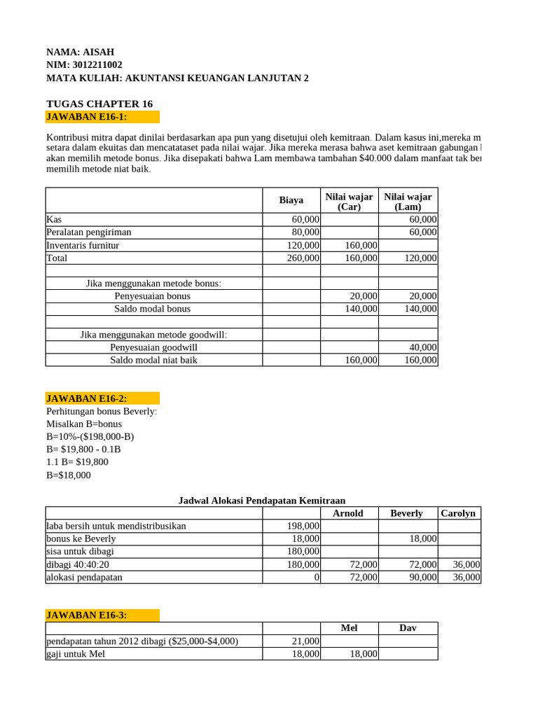 Aisah 301221002 Tugas Akl 2 | PDF