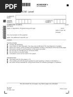 Igcse Oct/nov 2024 0478 | PDF | Algorithms | Computer Science