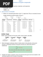 Grade 12 Organic Chemistry Notes | PDF