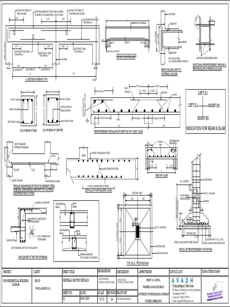 NON RESIDENTIAL BUILDING PWD COLUMN, FOOTING & BEAM DETAIL (30.01.2024 ...