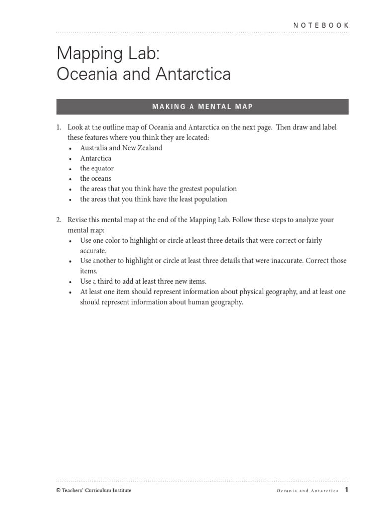 Questions on Oceania's Geography | PDF | Oceania | Earth Sciences