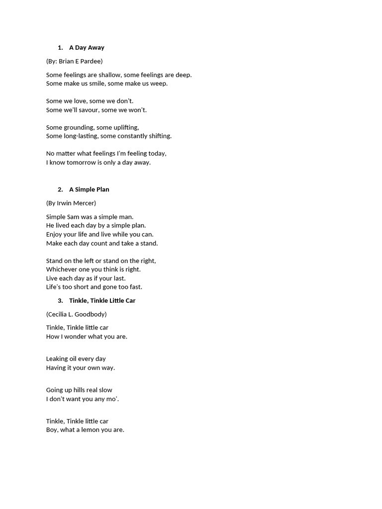 English Day - 2 | PDF