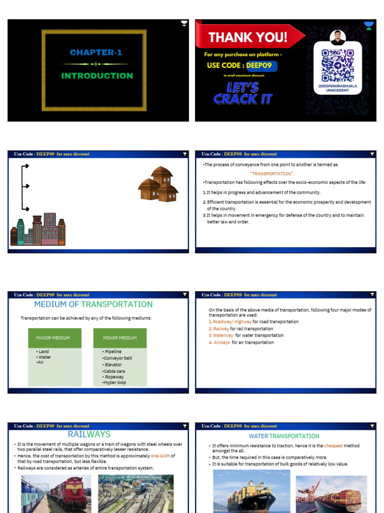 Highway Engineering Unit 1 | PDF | Transport | Road