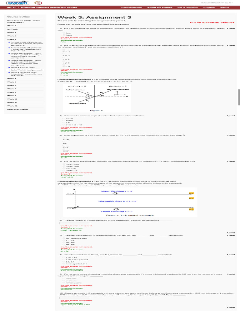 Noc21 Ee98 Assignment Week 3 | PDF