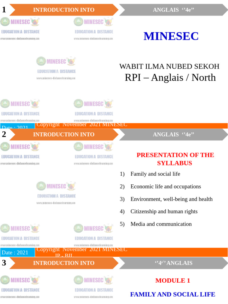IP-BIL-Anglais 4e Module1 RLS 1 LESSON 2 - Vocabulary | PDF | Vocabulary | Human Communication