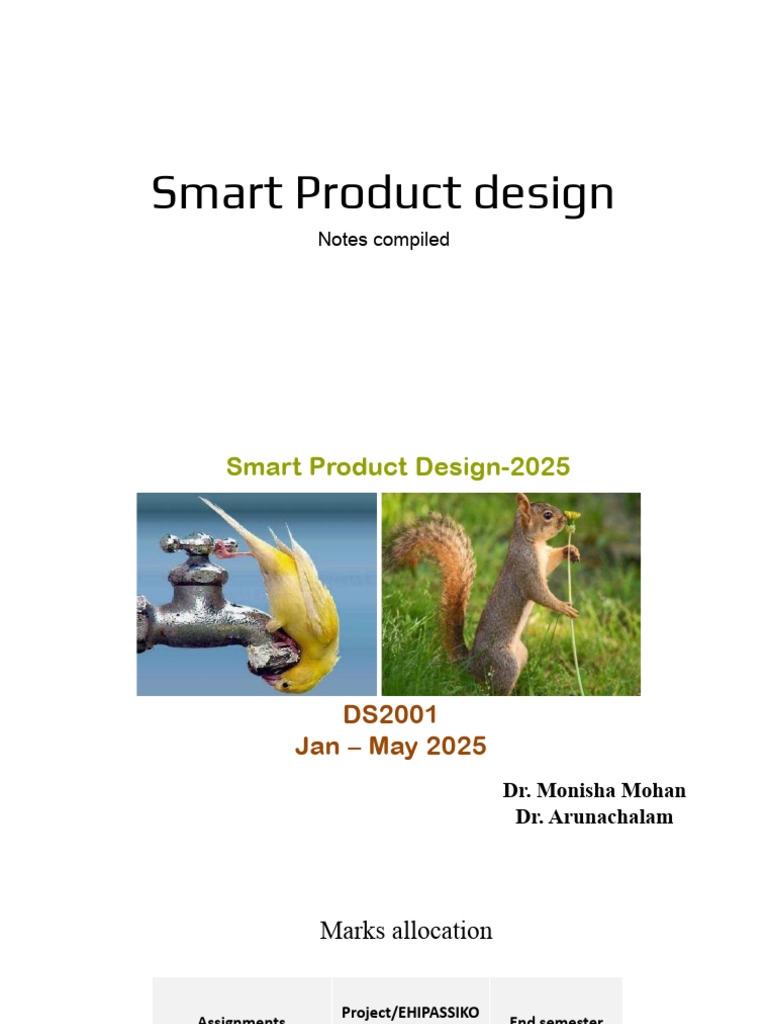 Smart Product Design - Notes Compiled | PDF | Fuzzy Logic | Artificial ...
