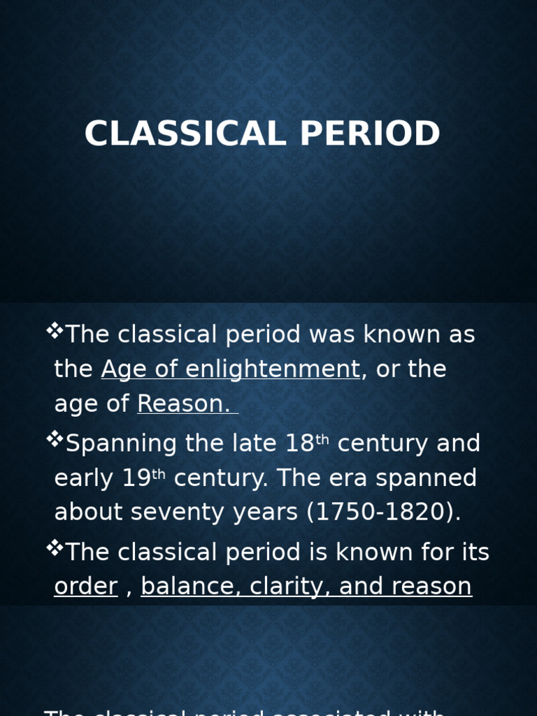 Classical Period 18th PPT 2 | PDF | Classical Period (Music ...