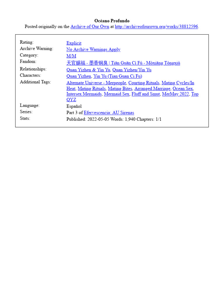 Oceano Profundo | PDF