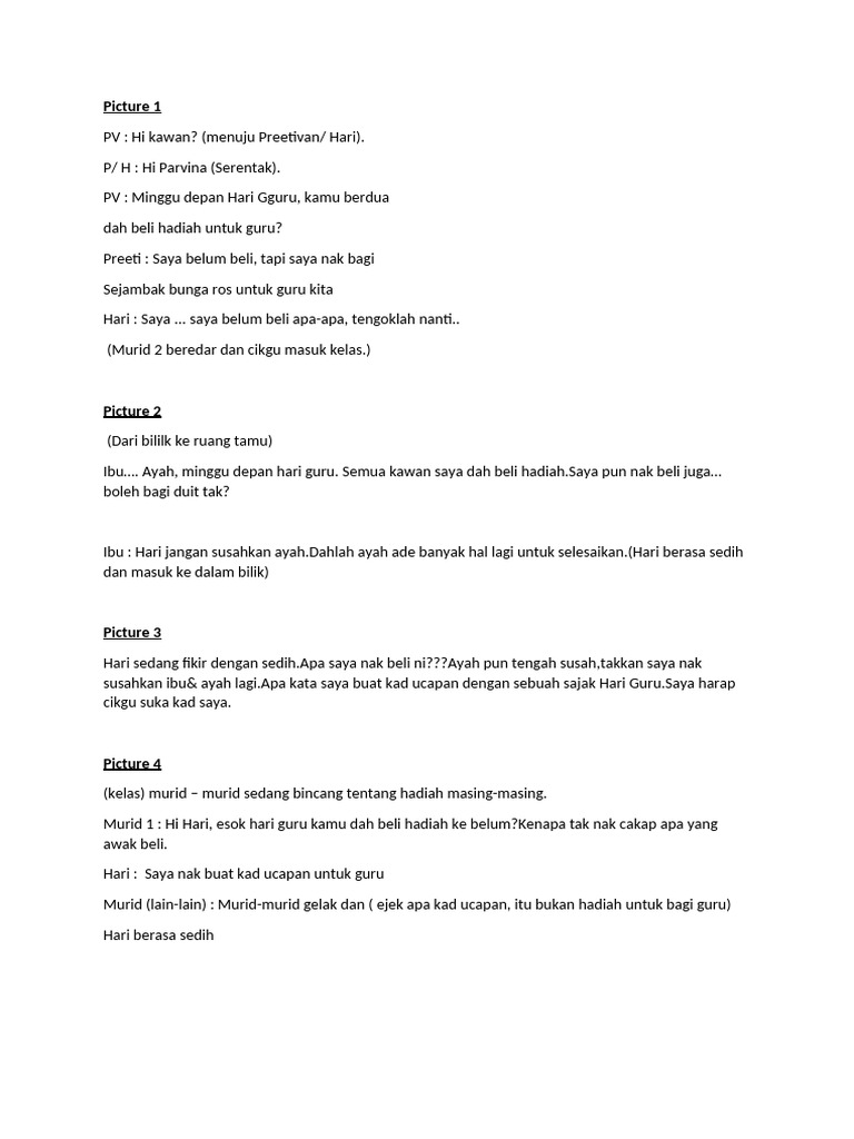 Script Digital Story Telling (3) | PDF