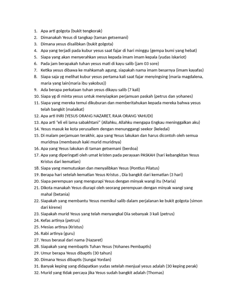 Paskah SKM 2025 | PDF