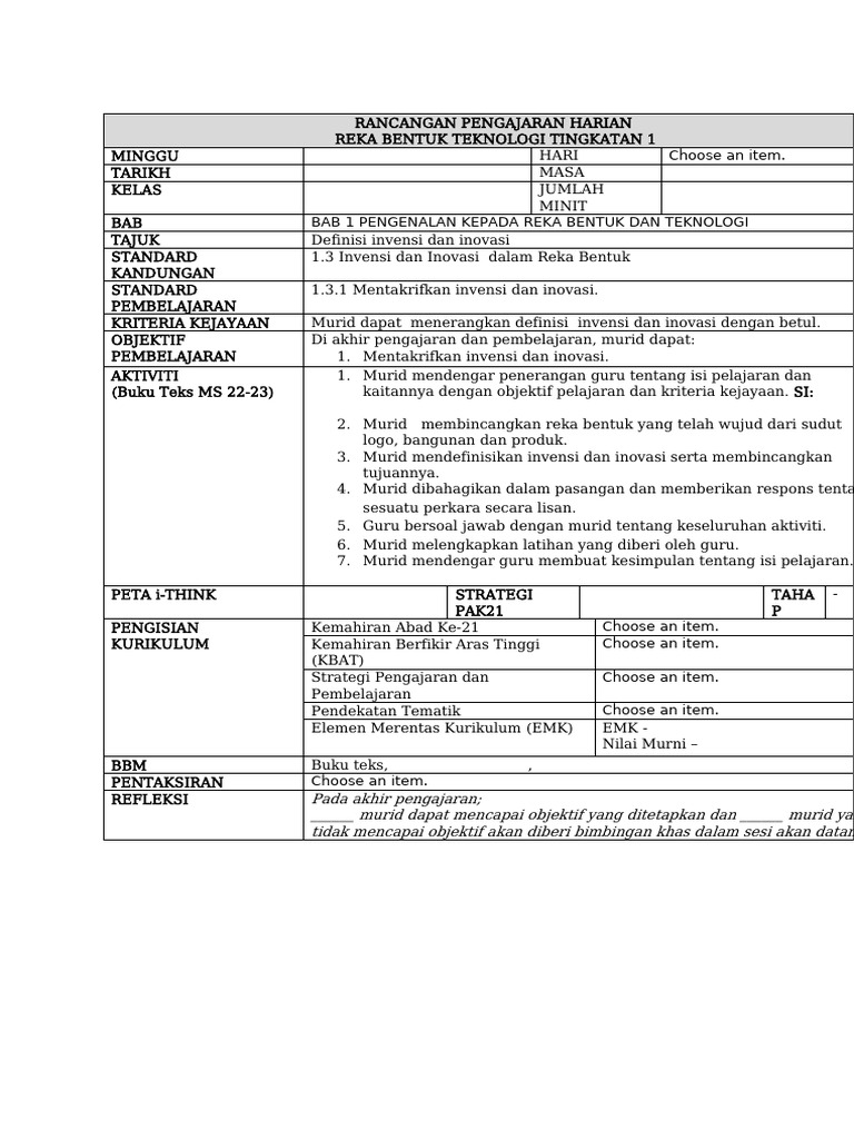 1.3 Invensi Dan Inovasi Dalam Reka Bentuk | PDF