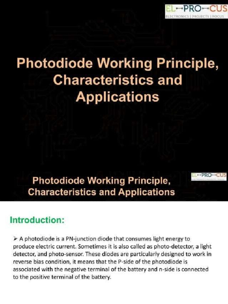 Photo Diode | PDF