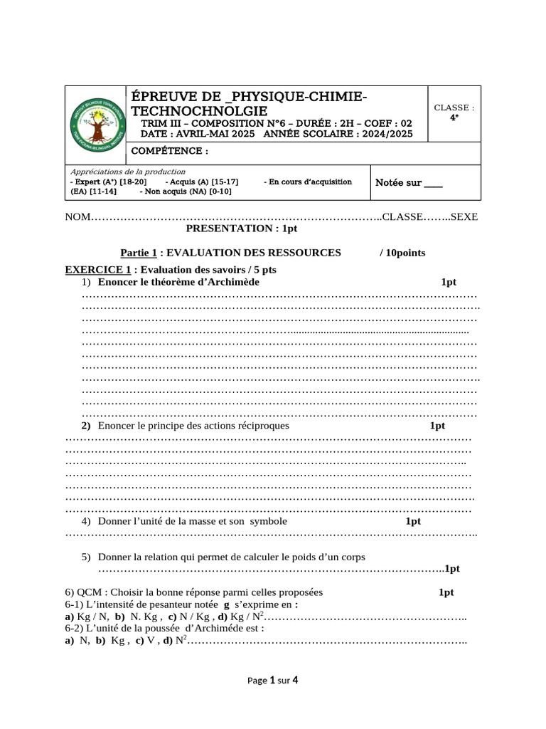 IBTE COMPO 6 PCT 4e 24-25 | PDF