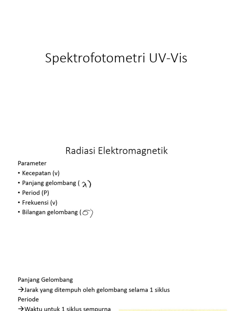 Spektrofotometer UV Vis | PDF