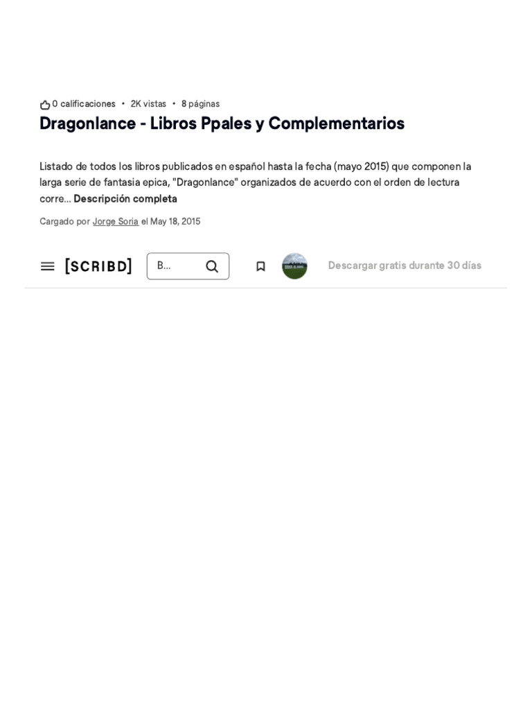 Dragonlance - Libros Ppales y Complementarios - PDF - Dragonlanc | PDF