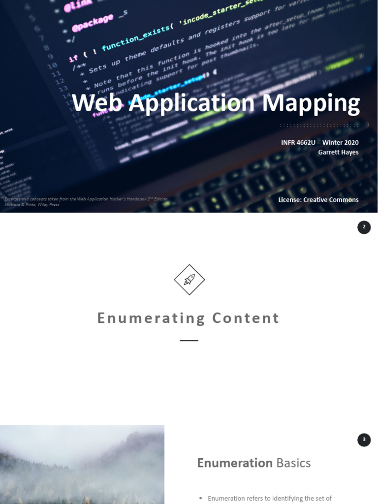 Lecture 2 - Web Application Mapping | PDF | Http Cookie | World Wide Web