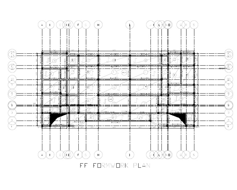 First Floor Formwork Plan Ok | PDF