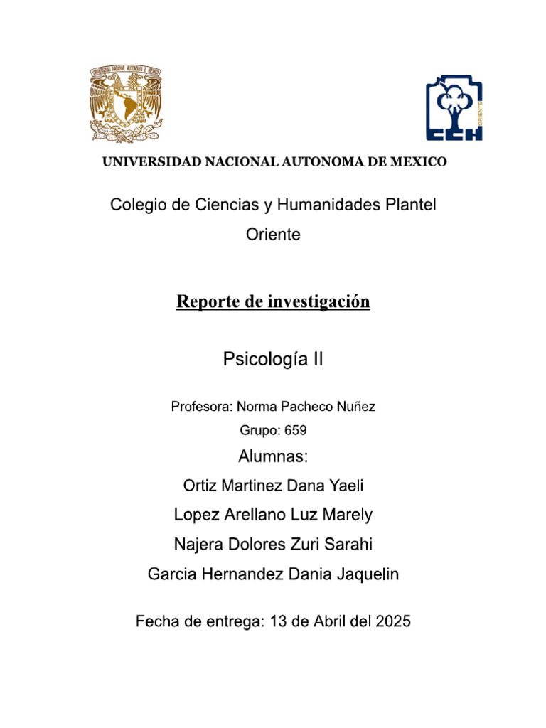 Reporte de investigacion | PDF
