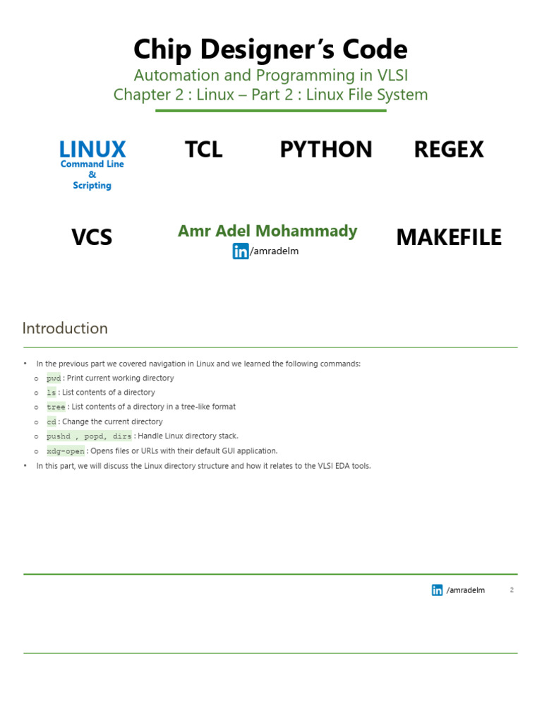 Chip Designer S Code Linux CLI Part 2 1741680693 | PDF | Superuser | Computer File