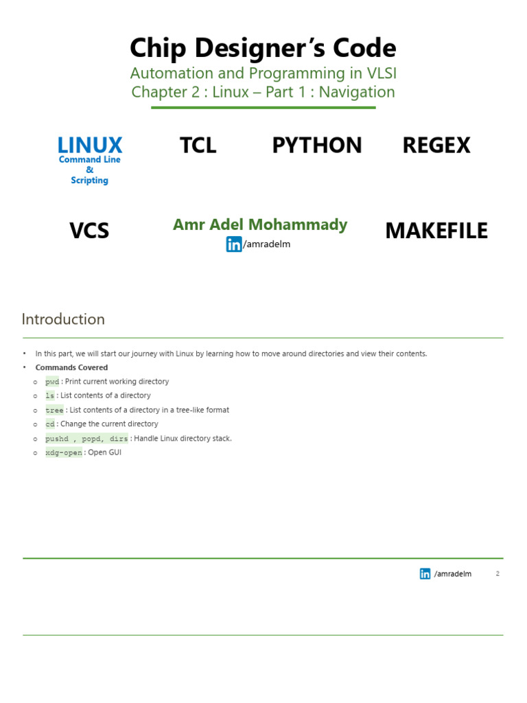 Chip Designer S Code Linux CLI Part 1 1741015219 | PDF | Command Line Interface | Computer File