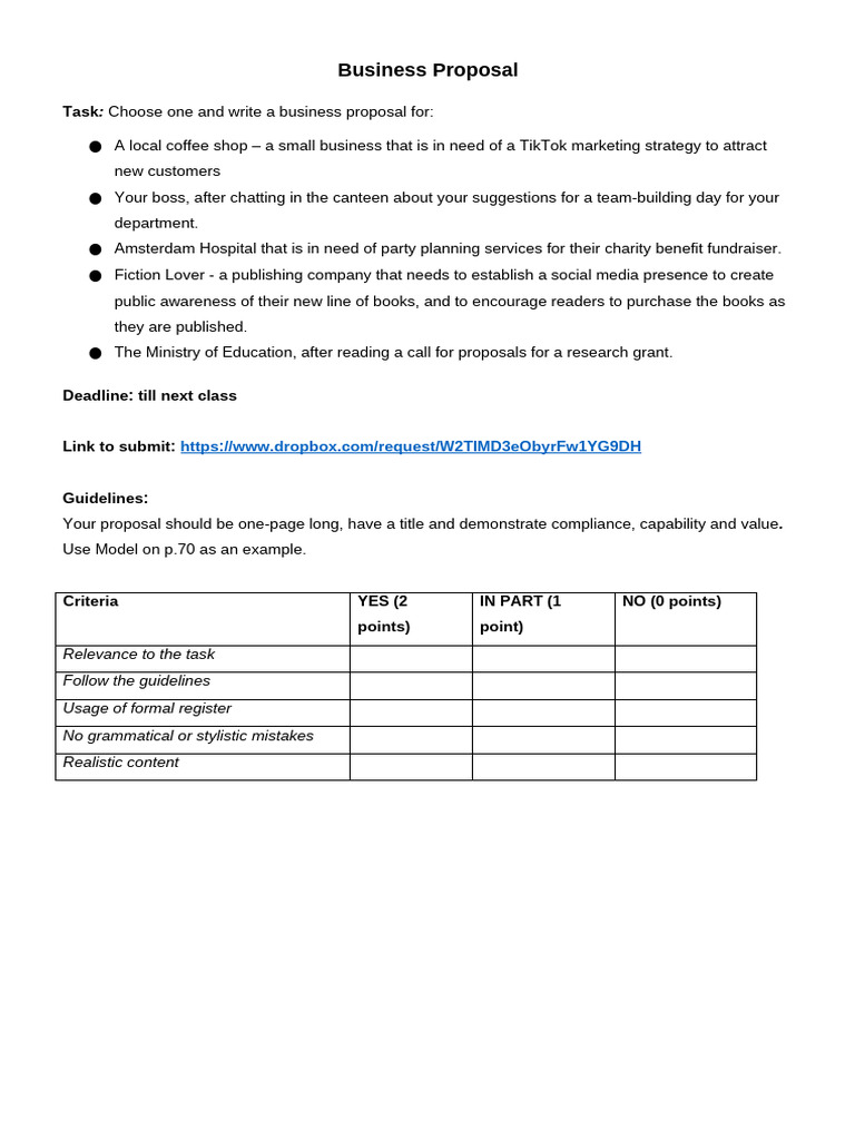 Business Proposal | PDF