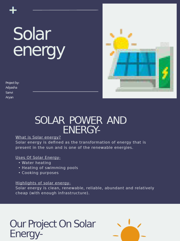 Class 8 Solar Energy Project Overview | PDF