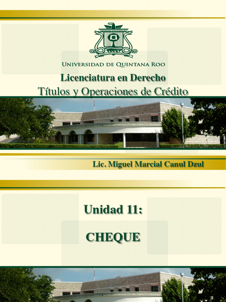 Cheque: Conceptos y Requisitos Legales | PDF | Cheque | Bancos