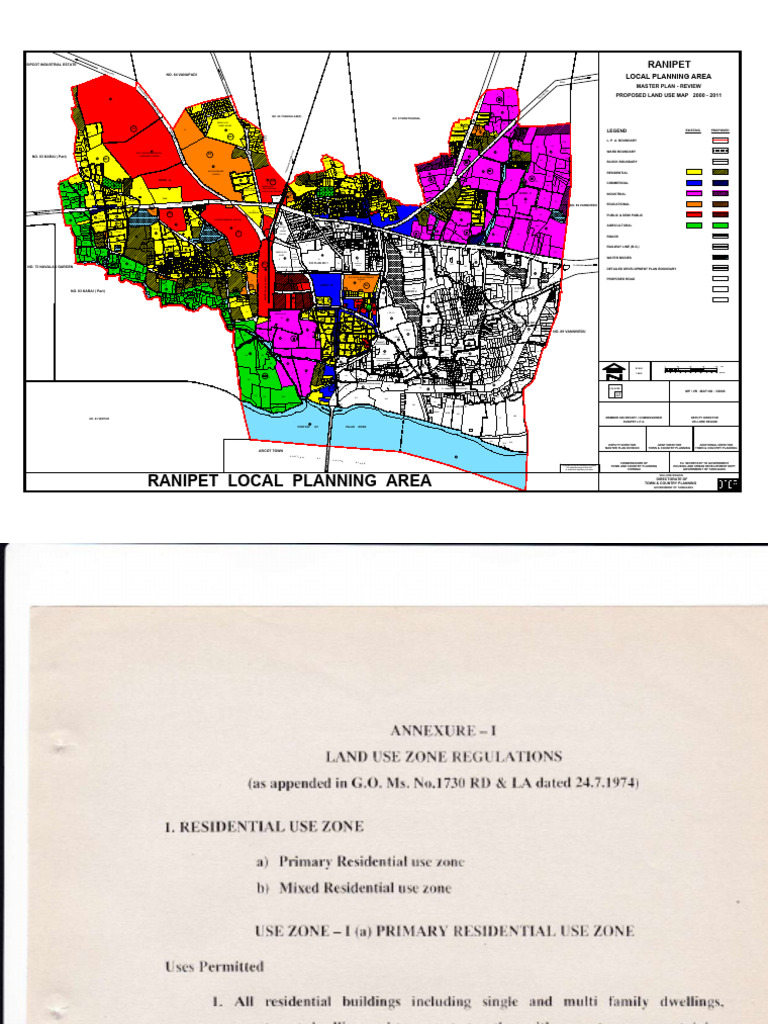 Ranipet Master Plan Map | PDF