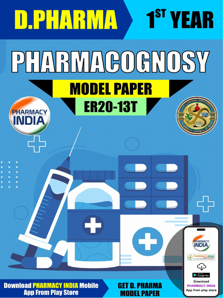 D. Pharma Pharmacognosy Model Paper | PDF | Dietary Fiber | Diet ...