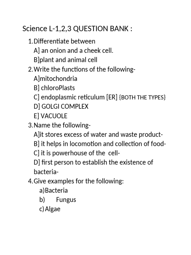 Science L 123 Dav Class 8 | PDF