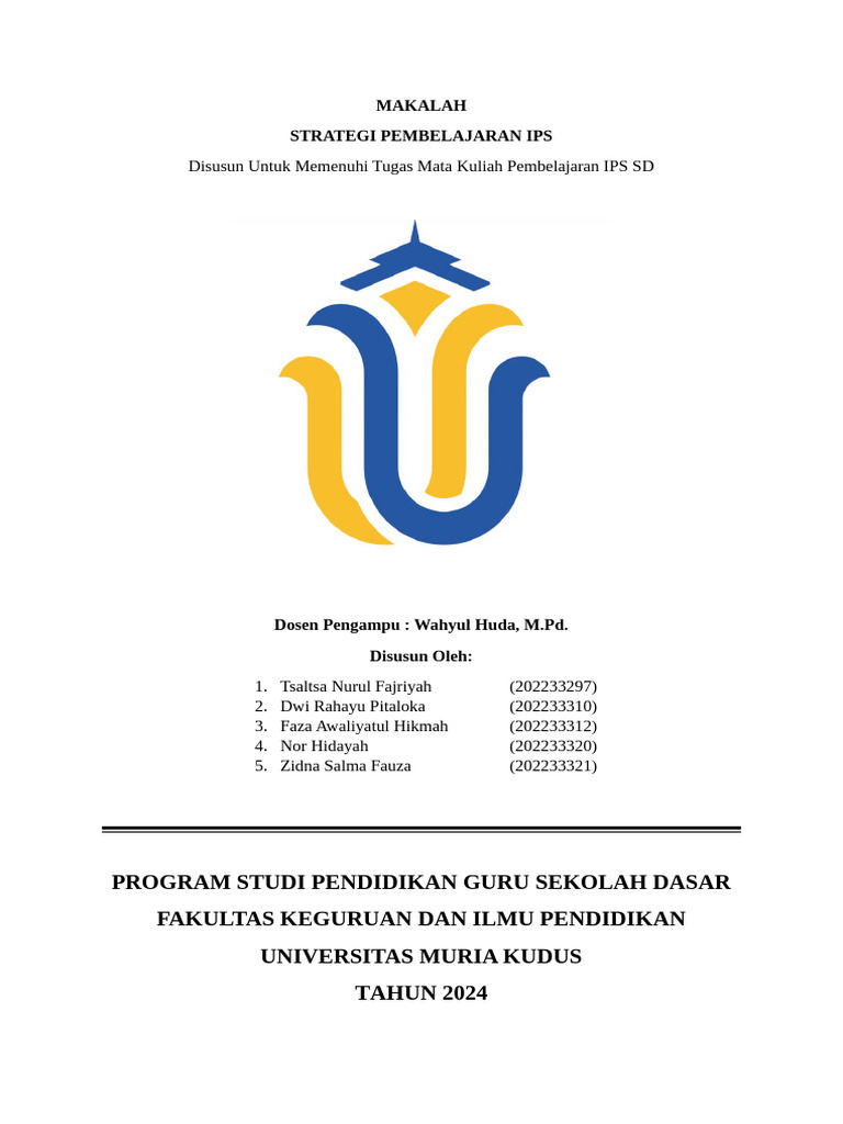 Makalah Pembelajaran Ips | PDF