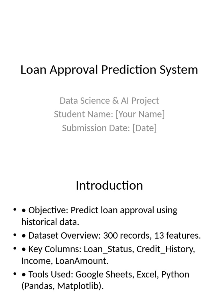 Loan Approval Prediction | PDF