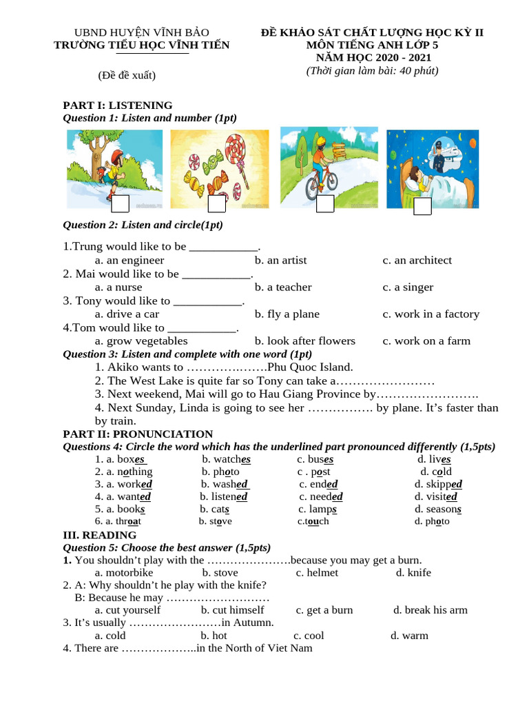 DE LOP 5 VĨNH TIẾN 20-21 | PDF
