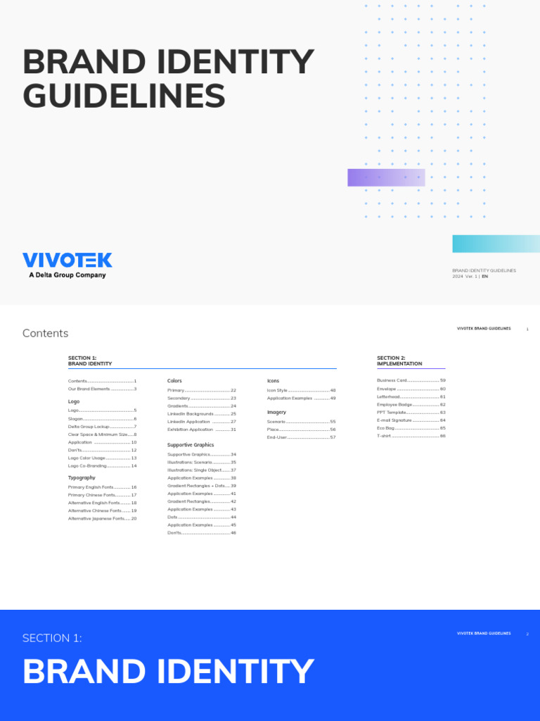 VIVOTEK Brand Identity Guidelines 2024 v1 | PDF | Logos | Brand