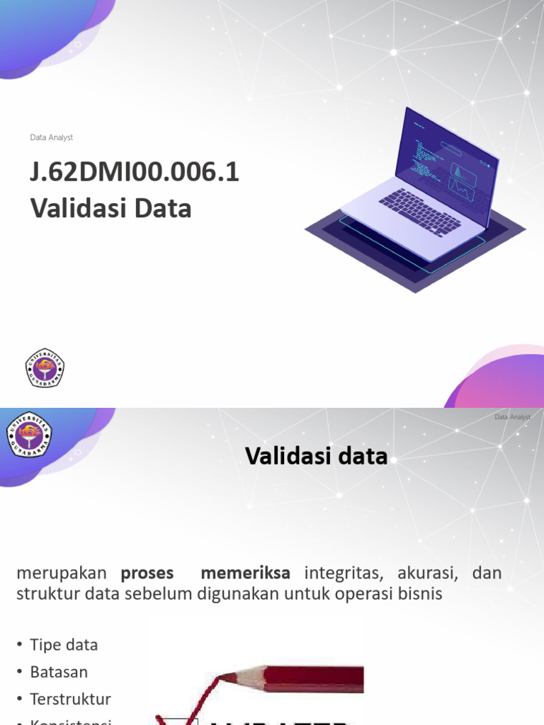 Validasi dan Pengecekan Data Analitik | PDF